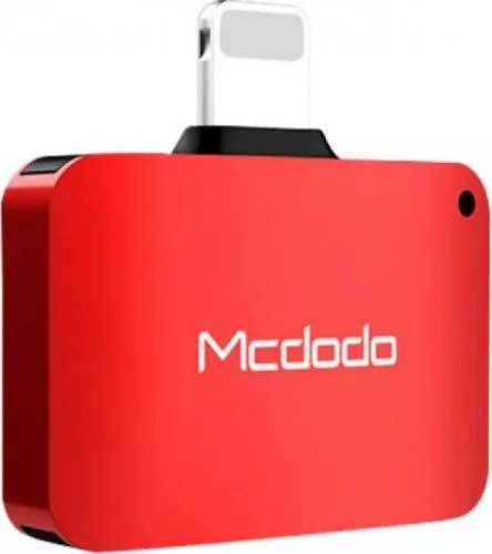 Adaptor Mcdodo Compact Lightning la Dual Port Lightning Rosu ca-4282 ...