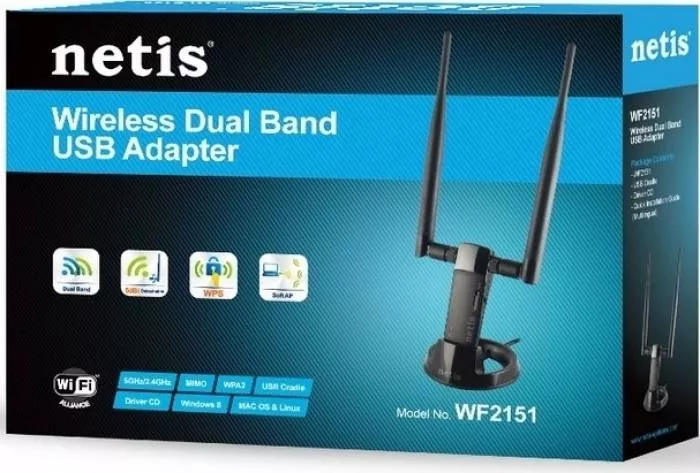 Adaptor retea Wireless Netis WF2151 USB la CEL.ro