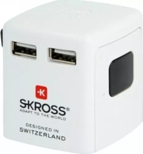Adaptor universal priza Skross World USB 4047443280558 - cel.ro