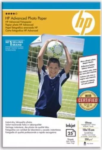 Advanced Glossy Photo Paper HP 25 sheets hpq8691a