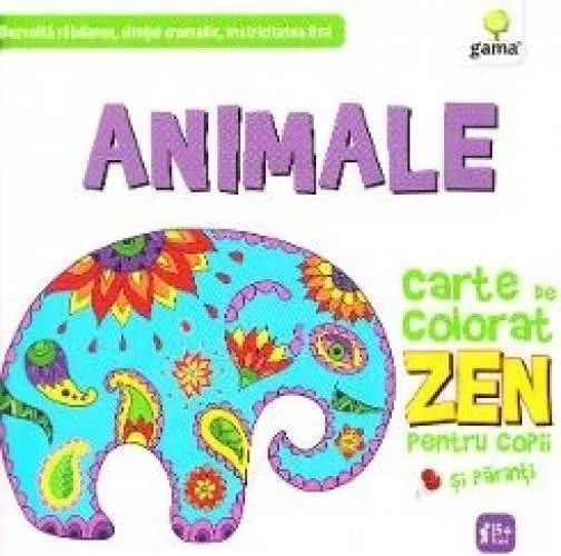 Animale. Carte de colorat Zen pentru copii 978-606-8248-26-4 - cel.ro