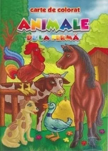 Animale de la ferma - Carte de colorat 978-606-8373-07-2 - cel.ro