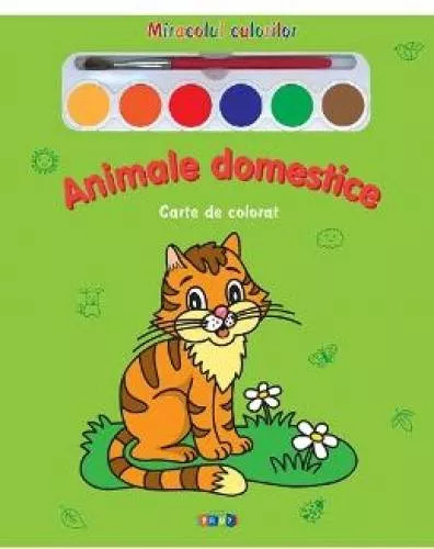 Animale domestice - Miracolul culorilor - Carte de colorat 978-9975-54 ...