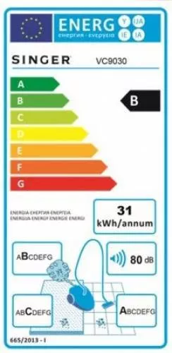 Aspirator Singer VC 9030 3L Tub telescopic 900W Alb-Rosu VC9030 - cel.ro