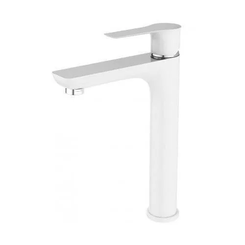 Baterie baie lavoar pipa inalta culoare alb / crom Raila Laveo bll 62nd ...