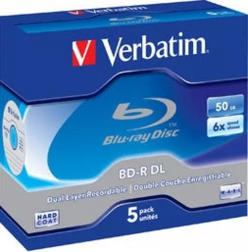 BD-R DL 50GB 6x Verbatim 5 buc set 43748 - cel.ro