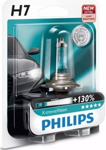 Bec auto pentru far Philips H7 12V 55W PX26d X-treme Vision Plus ...