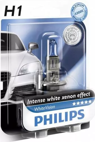 Bec auto Philips H1 12V 55W P14.5s White Vision Blister a_12258 whvb1 - cel.ro