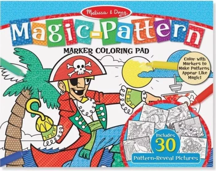 Bloc de colorat modele magice Albastru - Melissa and Doug md9431 - cel.ro