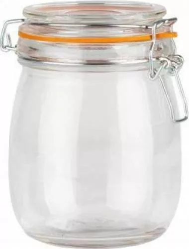 Borcan Depozitare Sticla cu Capac 1000 ML VN-AER-6514 - cel.ro