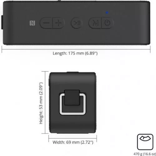 Boxa Portabila Bluetooth Tronsmart Element T2 Plus Neagra 357167
