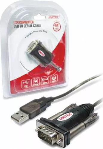 Cablu Adaptor Unitek USB la Serial Y-105 Negru y-105 - cel.ro