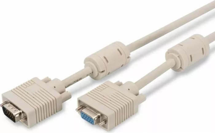 Cablu ASSMANN Extensie VGA DSUB15 M - DSUB15 F 3 0m Gri ak-310203-030-e - cel.ro