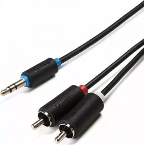 Cablu audio Serioux Jack 3.5mm - 2X RCA 3m srxc-av3.0m06 - cel.ro