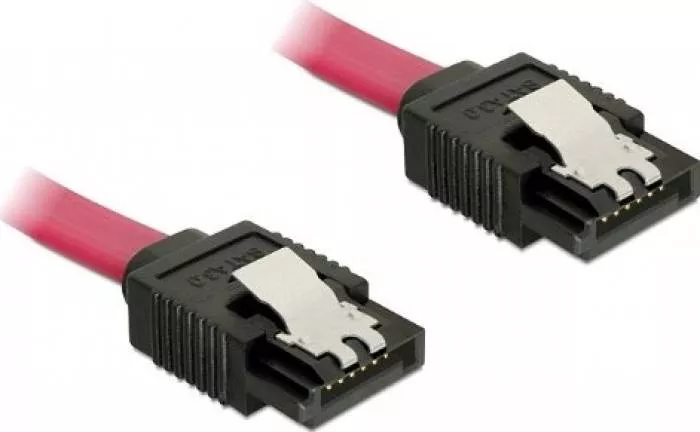 Cablu Date Delock 82676 Sata 3 la Sata 3 30 cm Rosu 82676 - cel.ro