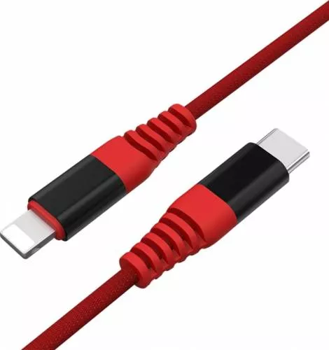 Cablu Date Incarcare Unitek USB Type C Lightning 1m Rosu c4048rd - cel.ro