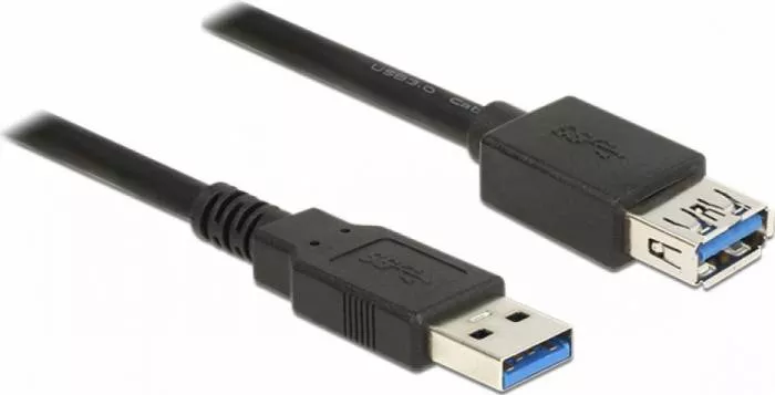 Cablu Delock Extensie USB 3.0 T-M Negru 2m 85056 - cel.ro