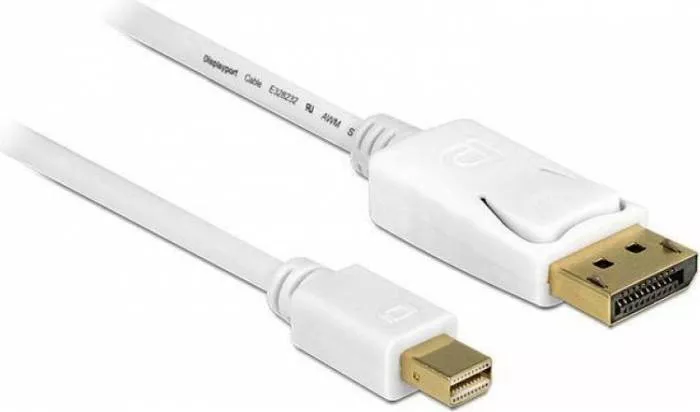 Cablu Delock Mini Displayport 1.2 male - Displayport male 100cm Alb ...