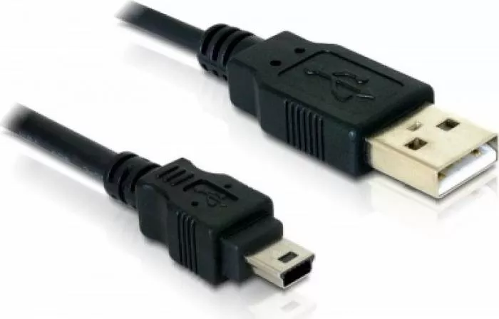 Cablu Delock USB 2.0 tata la miniUSB 1.5m 82252 - cel.ro