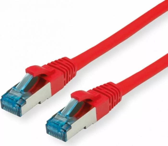 Cablu retea Value S-FTP cat 6A 3m Rosu 21.99.1923-50 - cel.ro