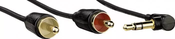Cablu spiralat Hama Flexi-Slim Jack Stereo 3.5 mm la 2 stechere RCA 0 ...