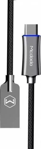 Cablu Type-C Mcdodo Auto Disconnect Grey 1m QC3.0 led indicator ca-2881 ...