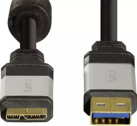 Cablu USB 3.0 Hama USB 3.0 1.8m USB 3.0-A-Plug - USB 3.0 Micro B ...