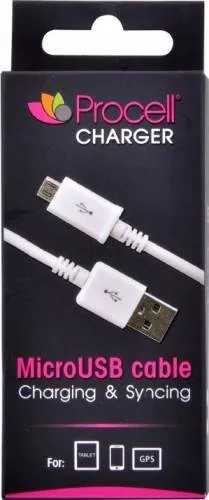 Cablu USB Micro USB Procell Alb ciusbmicroa - cel.ro