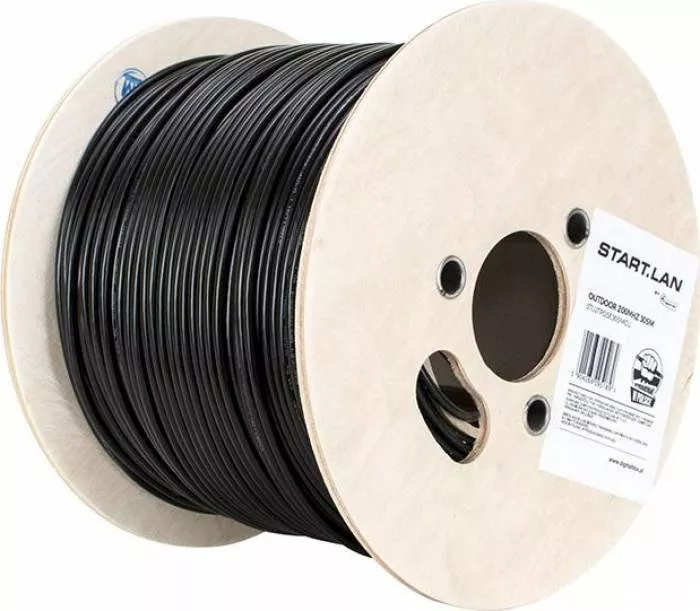 Cablu UTP DigitalBox Start.Lan Cat. 5e 305m Negru CU cable 200MHz - cel.ro