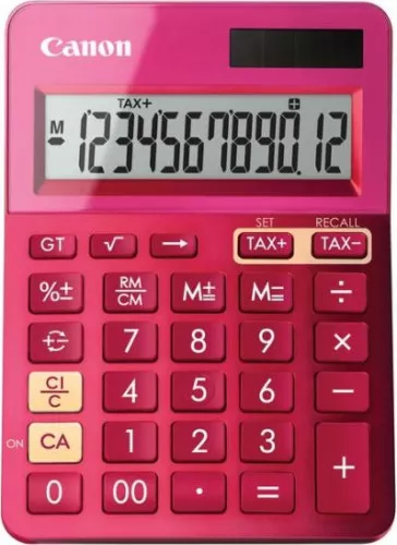 Calculator de birou Canon LS-123K Pink BE9490B003AA - cel.ro