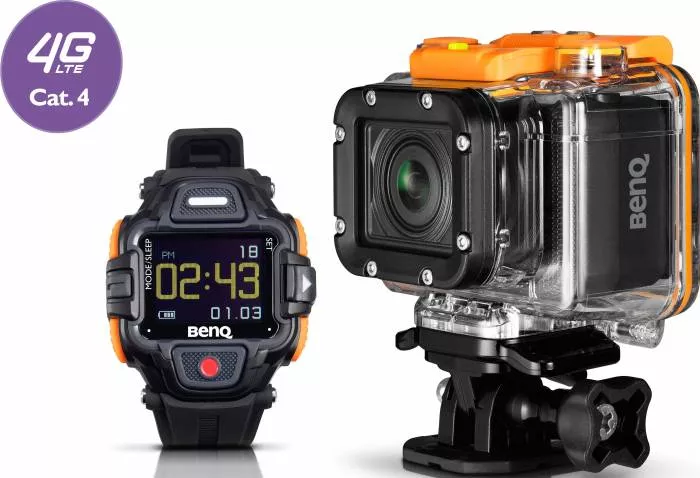 Camera Video Outdoor BenQ Action Cam QC1 + Ceas Live View RC Black 8319 ...