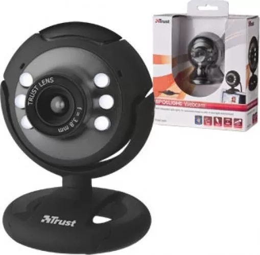 Camera Web Trust Spotlight VGA USB Black 16429 - cel.ro