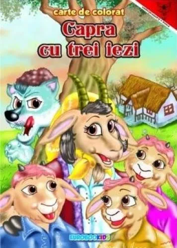 Capra cu trei iezi - Carte de colorat 978-606-92234-2-0