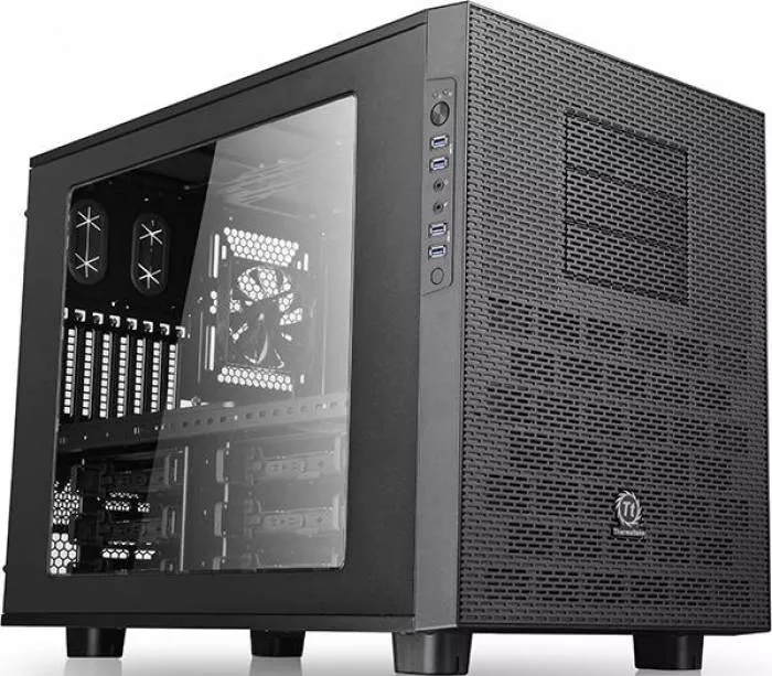 Carcasa Thermaltake Core X9 Windowed fara sursa Neagra ca-1d8-00f1wn-00 ...