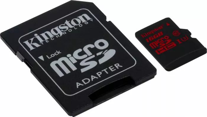 Card de Memorie Kingston microSDHC 16GB UHS-I U3 Clasa 10 cu adaptor ...