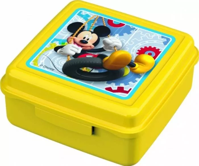 Caserola cu capac pentru gustari BBS Mickey Mouse din plastic bbs127747 ...
