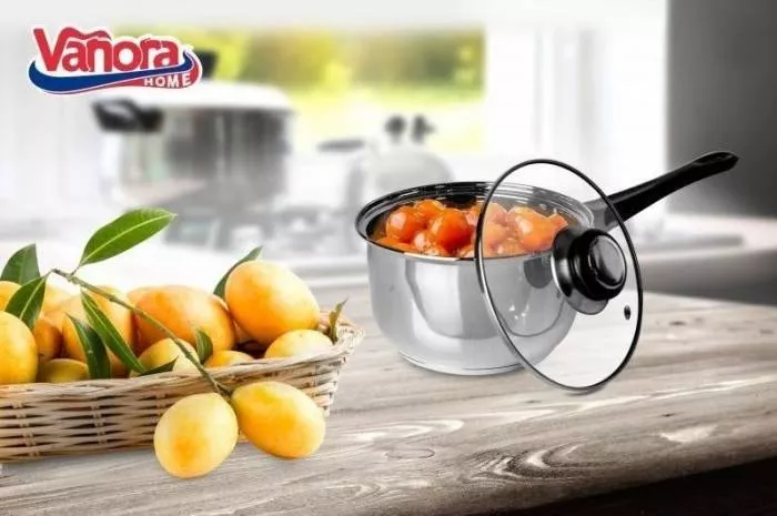 Caserola inox + capac 16x9.5cm 1.4 L PRIMO VN-MSF-3020-1