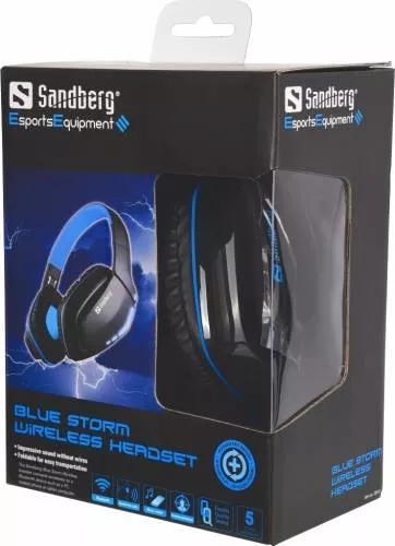 Sandberg Casti Wireless Blue Storm 126-01 - cel.ro