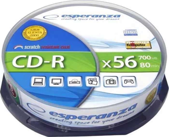 CD-R Esperanza 700MB 52x 10buc - cel.ro