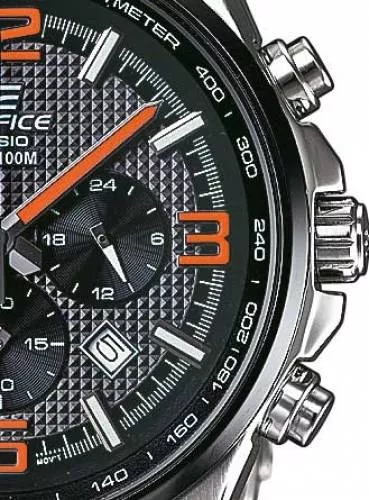 Ceas Barbatesc Casio Edifice EFR-515D-1A4 Negru Curea Otel Inoxidabil ...