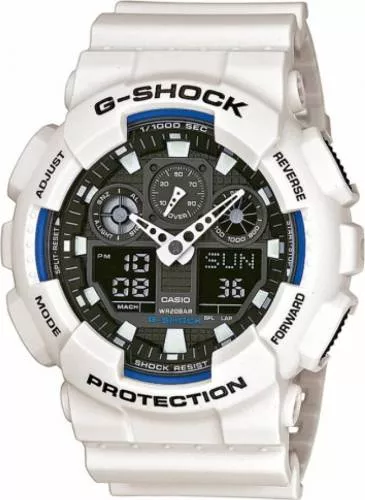 Ceas Barbatesc Casio G-Shock GA-100B-7AER Alb bsw_GA-100B-7AER - cel.ro