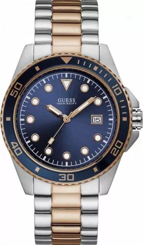 Ceas barbatesc GUESS CREW W1002G5 Silver-Gold w1002g5 - cel.ro