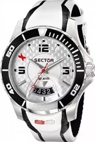 Ceas barbatesc Sector Racing R3251577001 Cadran Alb Curea Piele ...