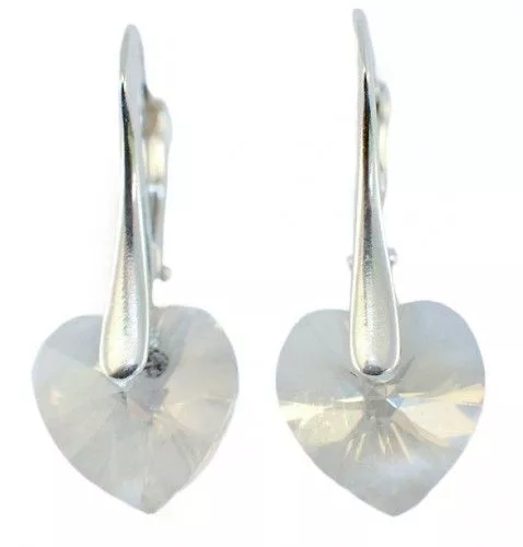 Cercei argint 925 cu swarovski elements Crystal Clear cfs1043 - cel.ro