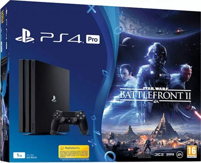 Consola Sony PlayStation 4 Pro 1TB Black + Star Wars Battlefront II ...