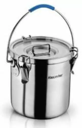 Container bidon inox cu capac pentru transportarea produselor ...