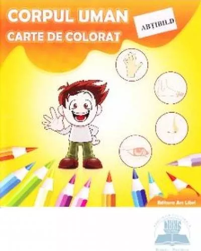 Corpul uman Carte de colorat cu abtibild 978-606-574-229-1 - cel.ro