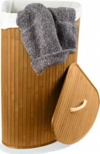 Cos de rufe pentru colt din bambus 35X35X60cm HR-KSH15-CT - cel.ro