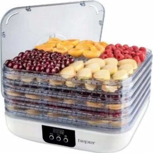 Deshidrator de fructe si legume Beper 90.507 350W 25kg Oprire automata ...