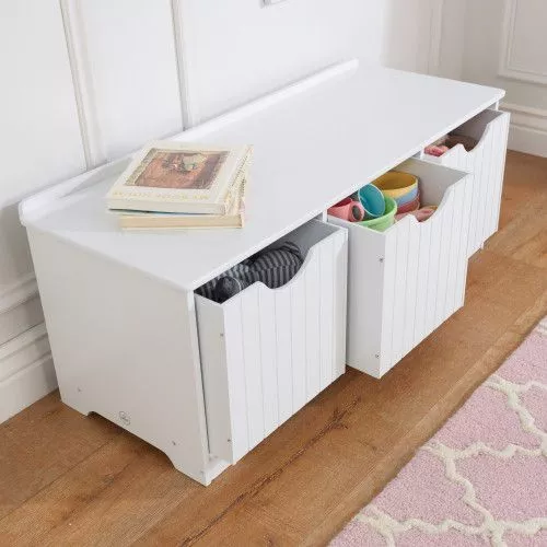 Dulapior depozitare Nantucket Storage White - Kidkraft 0pz_14564 - cel.ro